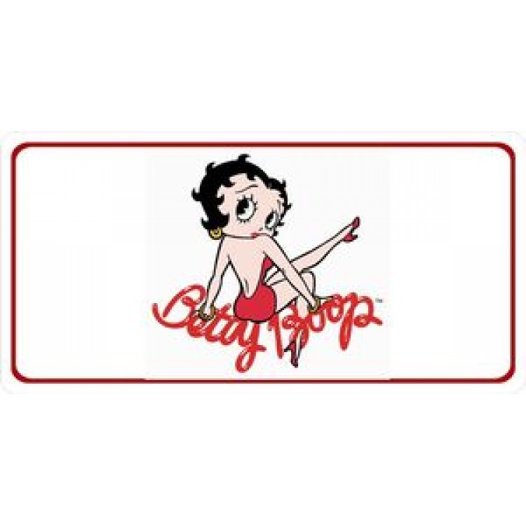 Betty Boop Photo License Plate